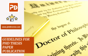 Guidelines for PhD Thesis Paper Publication [Reputed Journals Publish]