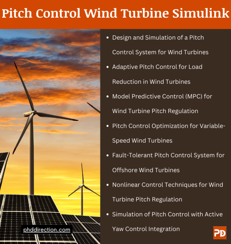 Pitch Control Wind Turbine Simulink Proposal Ideas